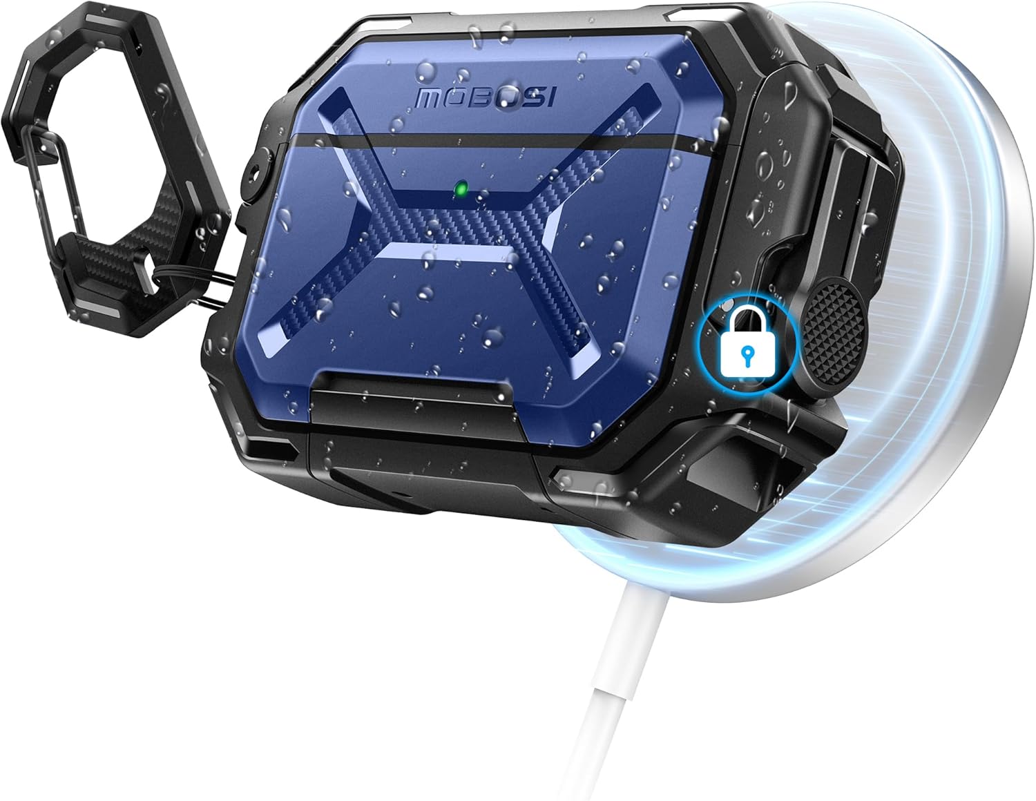 MOBOSI for AirPods Pro 3 Case IP68 Waterproof Case